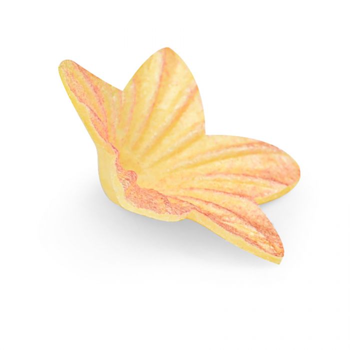 Modecor | Fiore in cialda - Mini fiore colore giallo sfumato